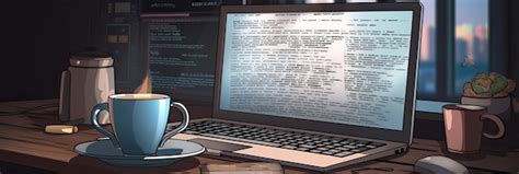 Premium Photo Tech Environment Coding Essentials Software Development Coffee Break Coding
