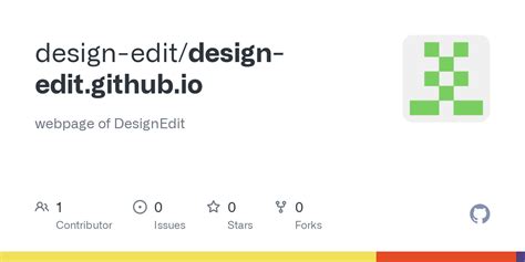Github Design Editdesign Webpage Of Designedit