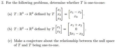 solved for the following problems determine whether t is