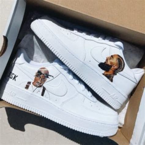 Nipsey Hussle X 2pac Air Force 1 Custom Tcustom