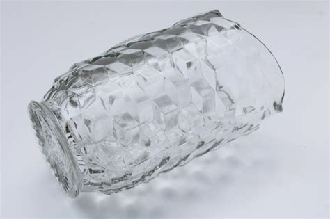 Fostoria American Pattern Pressed Glass Pitcher Crystal Clear Vintage