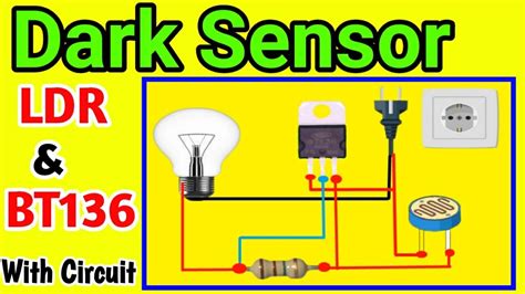 How To Make Automatic Street Light Using Ldr And Bt136 Transistor Youtube