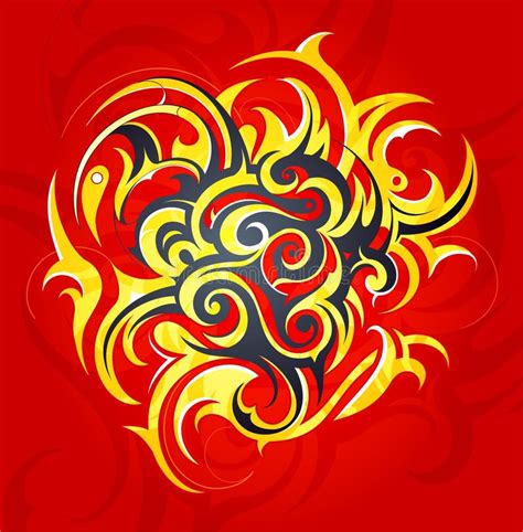 Fire Shape Stock Vector Illustration Of Artistic Graphic 24687935