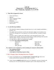 03 CPP 1 Pdf CSE 240 Homework 3 Programming With C Due Wednesday