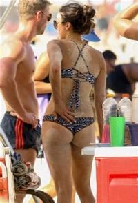 Nina Dobrev Thong Bikini Vacation Pics