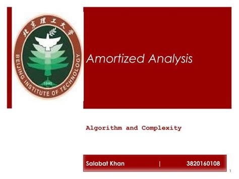Amortized Complexity Pdf