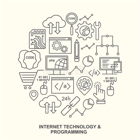 Technology Programming Icons Stock Illustrations 14293 Technology