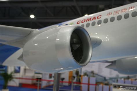 C919客机发动机特写 新浪图集 新浪网