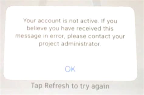 尝试登录 Bim 360 Field Ipad 应用程序时出现“无法登录”或“帐户处于非活动状态”