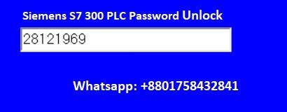 Siemens S PLC Password Unlock Free Download Working PLC Unlock BD