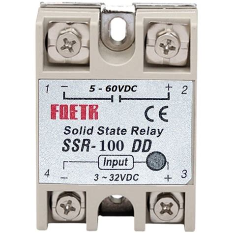 Реле твердотельное постоянного тока коммутация Dc 5 60В 100А управляющее напряжение Dc 3