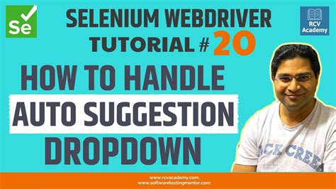Selenium Webdriver Tutorial 20 How To Handle Auto Suggestion