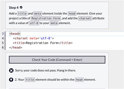 Learn Html Forms By Building A Registration Form Step4 Html Css The Freecodecamp Forum