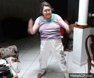 Old Lady Dancing On Make A 