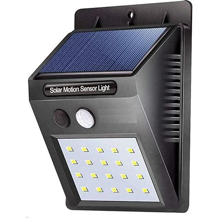ASGTRADE Solar Powered Cordless Outdoor LED Motion Sensor Path And Security Light Black Set