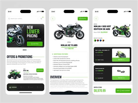 Motorbike Application Ui Design Behance