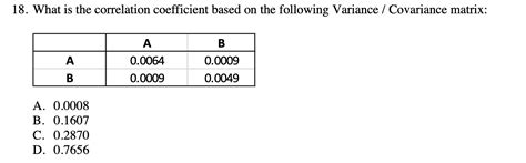 Solved What Is The Correlation Coefficient Based On The