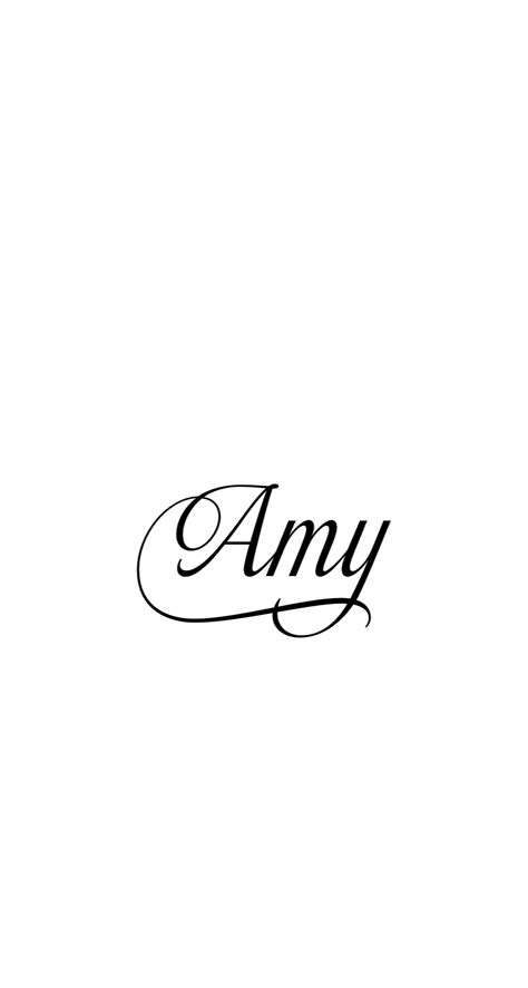Cursive Monogram Design The Word Any