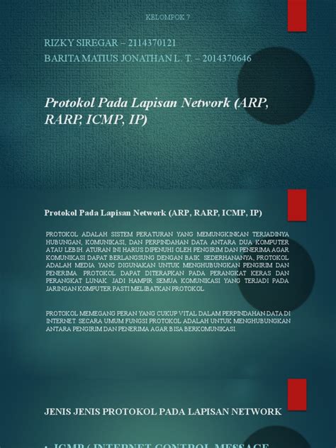 protokol pada lapisan network arp rarp pdf komputer
