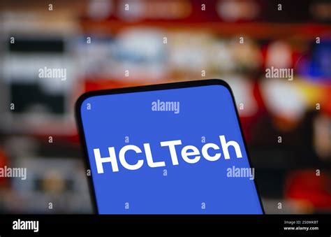 Hcl Tech Logo Is Displayed On Smartphone Hcl Technologies Limited Is An Indian Multinational
