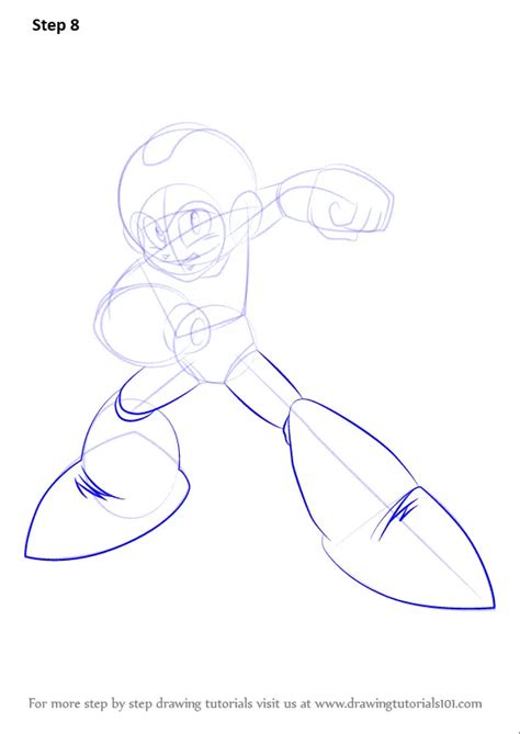 How To Draw Mega Man Mega Man Step By Step DrawingTutorials101 Com