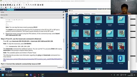 Tugas 6 Lab 13 3 2 Use Ping And Traceroute To Test Network Connectivity Praktikum Jarkomdat