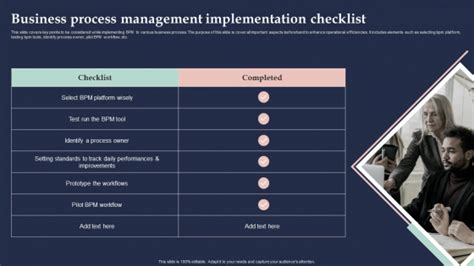 Bpm System Methodology Business Process Management Implementation Checklist Information Pdf