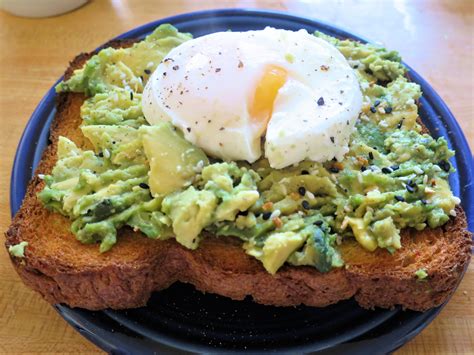 Homemade Avocado Toast With Poached Egg Rfood
