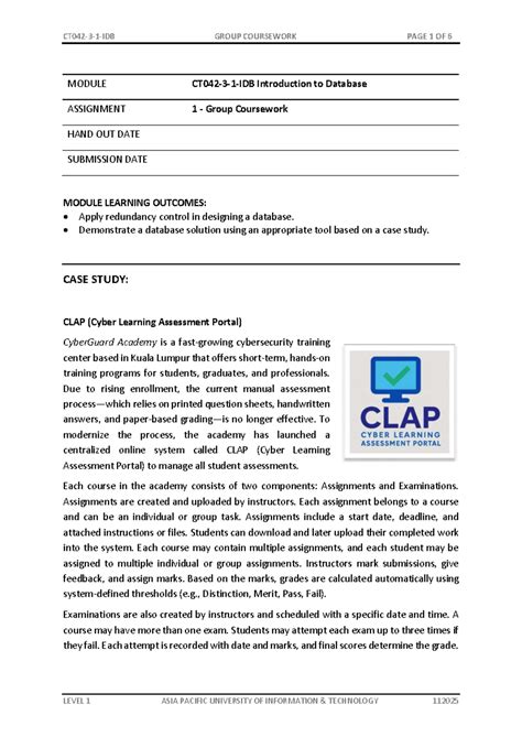 Idb 112025 Group Coursework Database Design And Implementation