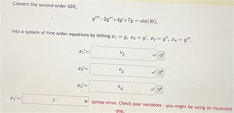 Convert The Second Order
