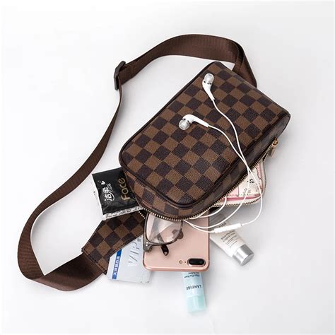 Классическая клетчатая дизайнерская роскошная женская сумка Европейская и американская мода