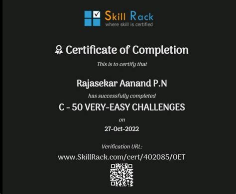 rajasekar aanand prabu on linkedin cprogramming skillrack certificate codingskills…