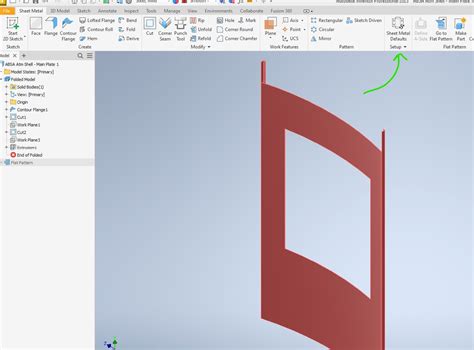 Solved Sheetmetal Flange On A Curved Part Cut Out Autodesk Community