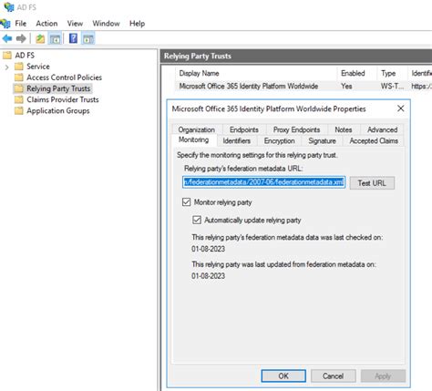 Solved An Error Occurred During An Attempt To Read The Federation Metadata Verify That The