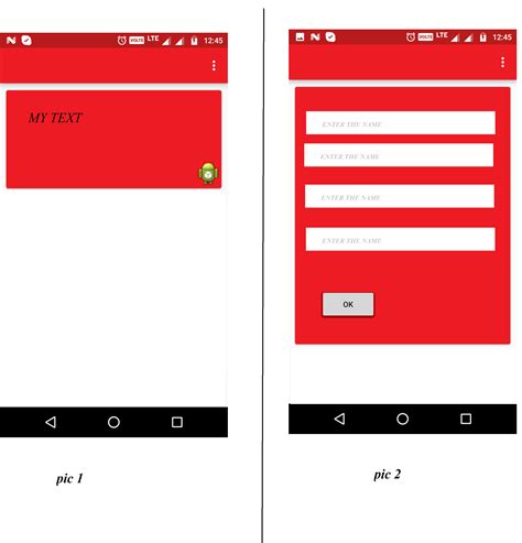 Android Card Expands To A Form Layout Stack Overflow