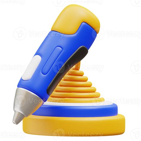 3d Pen 3d Illustration 47246355 Png