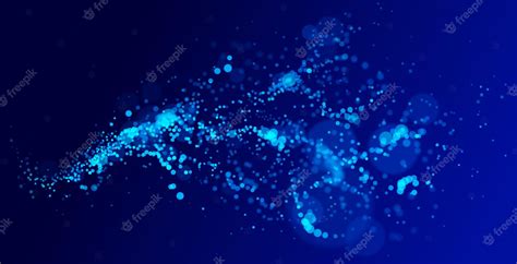 Premium Vector Dots Particles Flowing Array Vector Abstract