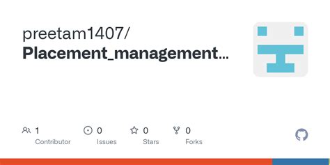 GitHub Preetam Placement Management System
