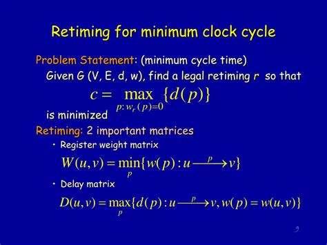 Ppt Retiming And Re Synthesis Powerpoint Presentation Free Download