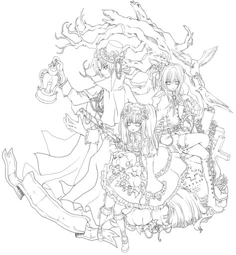 线稿素材分享一些PNG格式线稿初音未来魔法少女小圆等等1000张 哔哩哔哩
