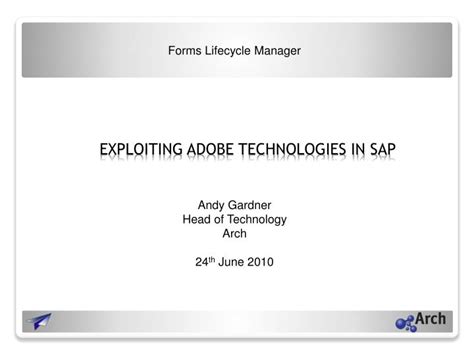Ppt Exploiting Adobe Technologies In Sap Powerpoint Presentation Free Download Id4283536