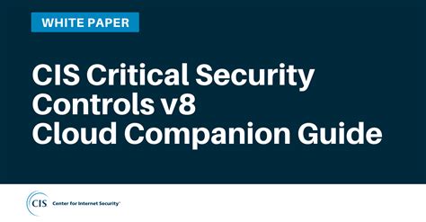 Cis Controls V8 Cloud Companion Guide