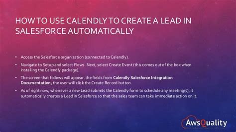 How To Integrate Calendly With Salesforce Pptx