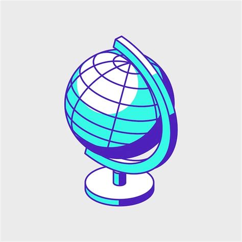 Premium Vector Globe Isometric Vector Illustration