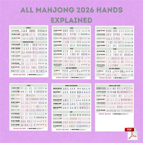 Free Printable Mahjong Card 2026 Etsy