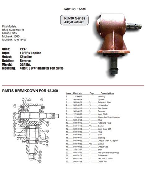 Gearbox 401 0007 Ratio 1 1 47 1 3 8 Smooth 1 2 Shear Pin Input 12 Spline Output Rancher