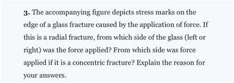 Solved 3 The Accompanying Figure Depicts Stress Marks On
