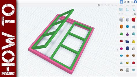How To Make 3d Printed Scale Model Windows With Tinkercad Youtube