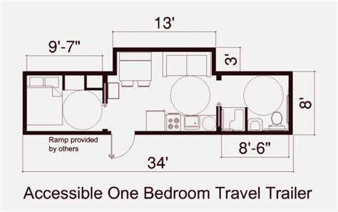 Floor Plan Of Fema One Bedroon Trailer