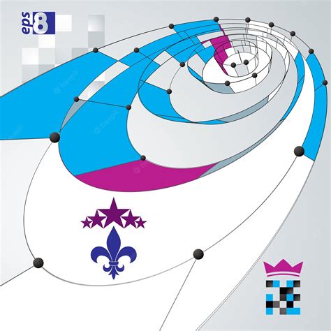 Premium Vector Geometric Vector Abstract 3d Complicated Lattice Backdrop Colorful Eps8